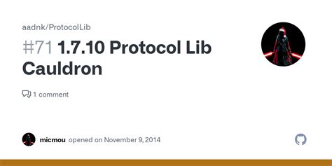 Protocol Lib Cauldron Issue Aadnk Protocollib Github