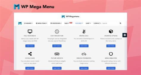 WP Mega Menu Create Unique Menus For Your Website In Minutes TemplatesNext