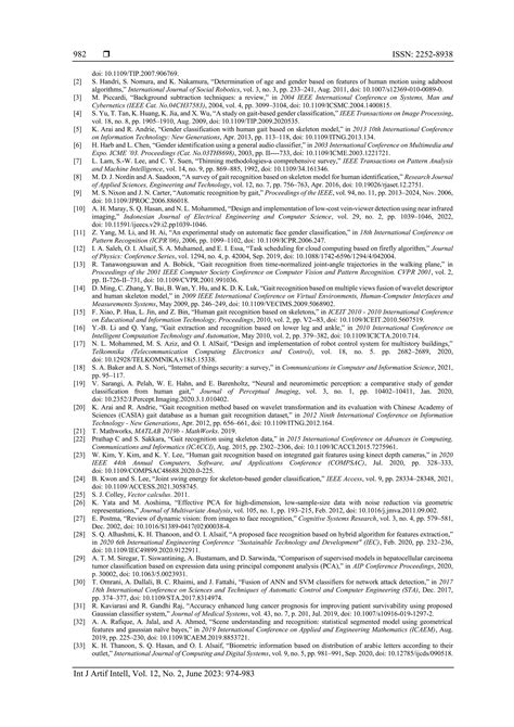 Using Skeleton Model To Recognize Human Gait Gender Pdf