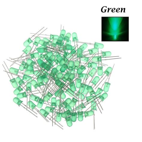 5mm Led Yeşil Diyot Diffused 1 Adet Voltaj