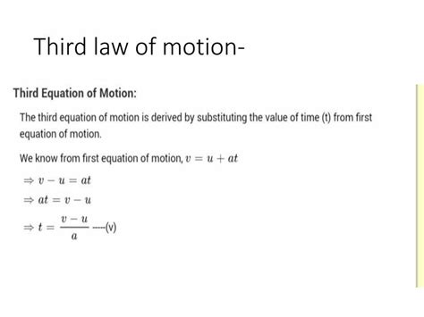 Equations Of Motion PowerPoint Slides LearnPick India