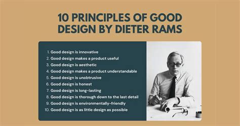 Principles Of Good Design Dieter Rams 10 Timeless Rules Explained