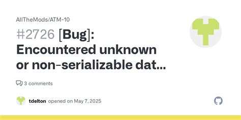 Bug Encountered Unknown Or Non Serializable Data Attachment Artifactsabilitytoggles