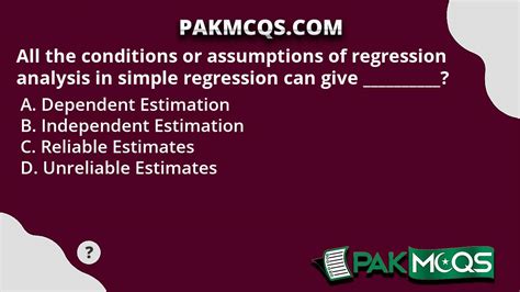 All The Conditions Or Assumptions Of Regression Analysis In Simple Regression Can Give