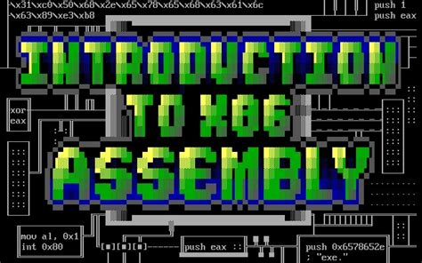 the introduction to x86 assembly course provides you with a starting