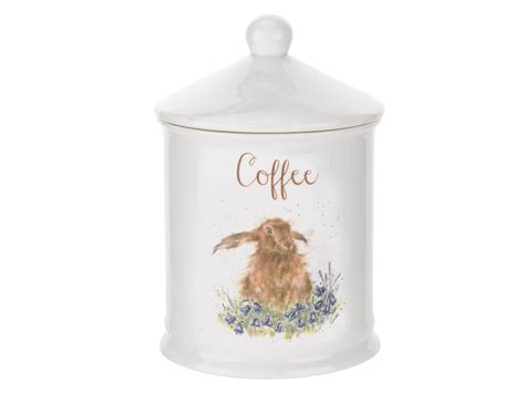 Wrendale Hare Coffee Canister Bright Eyes Uk