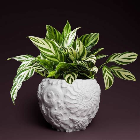 3d Printable Shellfish Plant Pot With Drainage 3d Printer Stl File