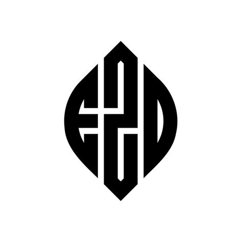 EZD Circle Letter Logo Design With Circle And Ellipse Shape EZD Ellipse Letters With