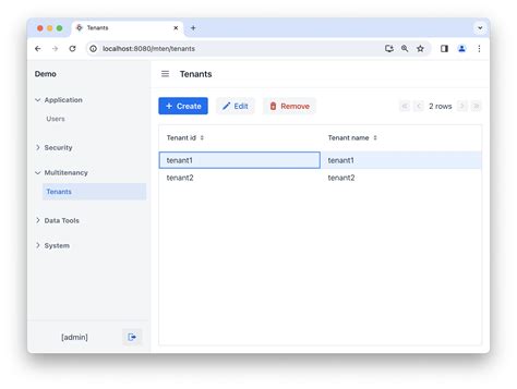 Multitenancy Документация Jmix