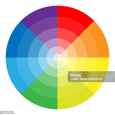 Palet Warna Bulat Warna Gradien Ilustrasi Vektor Gambar Stok Ilustrasi