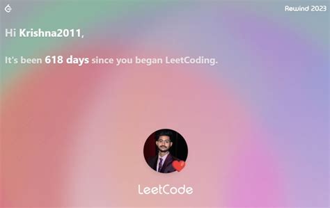Krishna Singh On Linkedin Leetcoderewind Leetcode2023 Newyearbestme