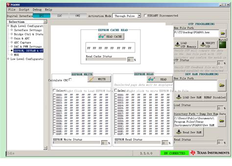 PGA EVM How To Load The Code Using The GUI Software For PGA EVM Sensors Forum Sensors