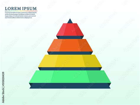 Business Infographics With Stages Of A Sales Funnel Triangular Chart Stock Vector Adobe Stock