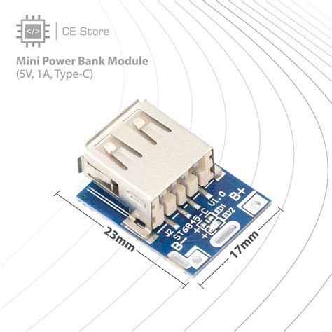 Mini Power Bank Module V A Type C CE Store