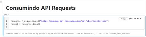 Consumo De Api No Databricks Dataside