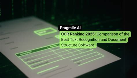 Ocr Ranking 2025 Comparison Of The Best Text Recognition And Document