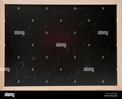 Dirty Blackboard Framework For School Stock Photo Alamy