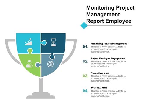 Monitoring Project Management Report Employee Engagement Project Manager Cpb PowerPoint Slide