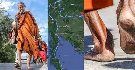 태국 노승 맨발로 24개주 일주병원 건립비 모금 기원