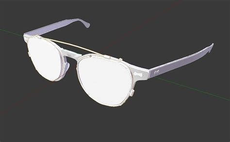 Glasses With Shades Free 3d Model Cgtrader