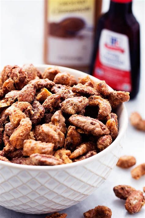 Roasted Cinnamon Sugar Candied Nuts Nut Recipes Gourmet Nuts Recipes
