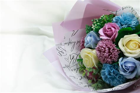 10송이 미니 비누꽃다발라벤더