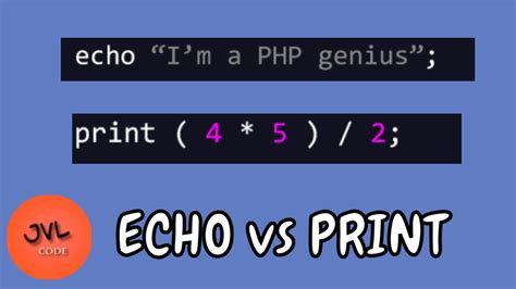 Php Basic For Beginners In Tamil Echo Vs Print Lesson 9 Youtube
