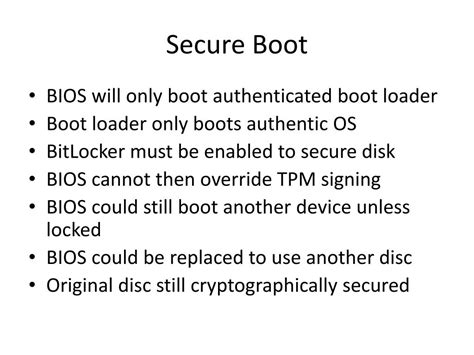 Ppt Tpm Uefi Trusted Boot Secure Boot Powerpoint Presentation