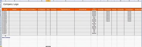 Test Case Template Excel Shooters Journal