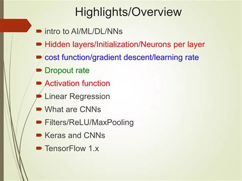 Introduction To Deep Learning Keras And Tensorflow Ppt