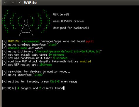 Automated Wifi Cracking With Wifite
