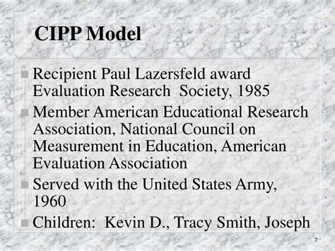 Ppt Daniel L Stufflebeam C I P P Evaluation Model Powerpoint