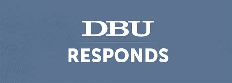 Dbu Responds