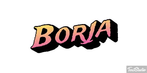 Borja Nombre Diseños De Logotipos  Animados