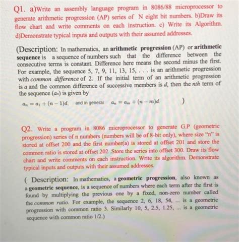 Solved Q1 Awrite An Assembly Language Program In 808688