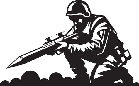 Premium Vector Lethal Strikeforce Soldier Firing Rocket Emblem