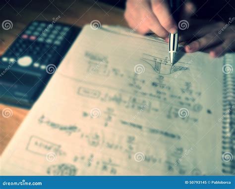 Maths Notes Stock Image Image Of Maths School Working 50793145