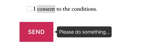 How To Display A Tooltip When The Submit Button Is Disabled By The