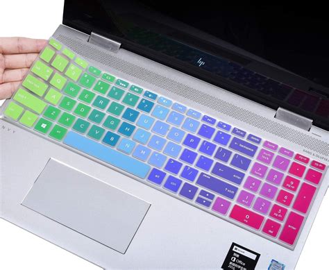 VNJ ACCESSORIES Premium Laptop Keyboard Cover Protector For HP Inches BF Laptop Rainbow