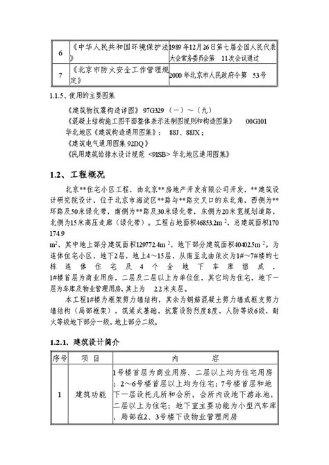 北京某住宅小区工程施工组织设计doc工程项目管理资料土木在线