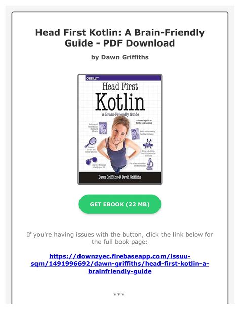 pdf ebook head first kotlin a brain friendly guide by dawn griffiths