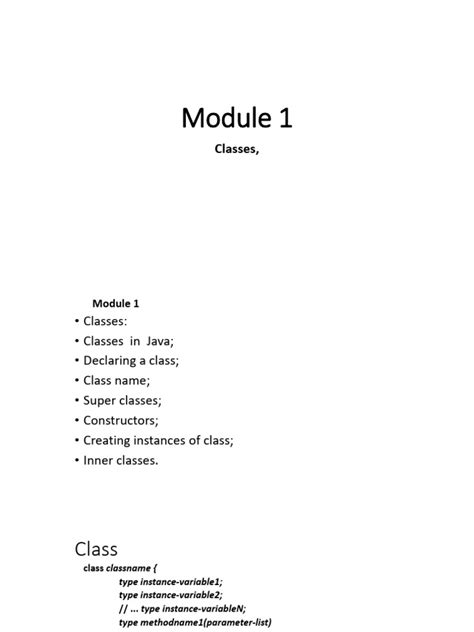 Java Notes 3 Sem A Notes 3 Class Constructor Pdf Programming Constructor Object