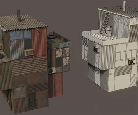 Artstation Shanty Town Game Assets