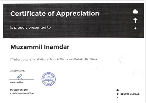 muzammil ahmed on linkedin thank you for recognising my work during the staff meeting it made