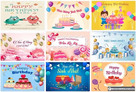 Download 10 Backdrop Sinh Nhật Cho Bé Backgroundvn