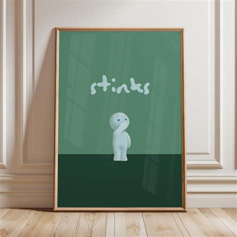 Smiski Smiski Smelly Smiski Wall Art Funny Toilet Art Funny