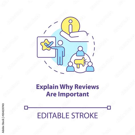 Explain Why Reviews Important Concept Icon Asking Customers Leave Feedback Abstract Idea Thin