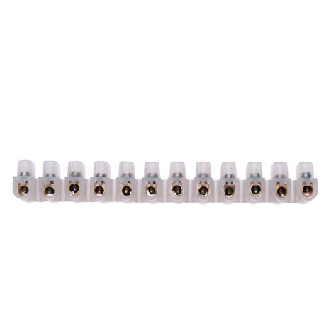 Buy 6a Amp Terminal Block 12 Way Connector Barrier Strip Chock Electrical Blocks Screw