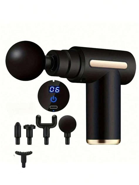 5 Head Led Massage Gun Handheld Deep Tissue Muscle Impact Massager