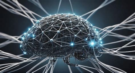 Premium Photo Neural Nexus Abstract Technology Background With Artificial Neural Network Stock